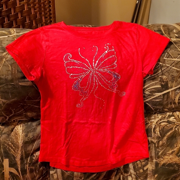 wonder nation | Shirts & Tops | Wonder Nation Red Tshirt With A Cute ...